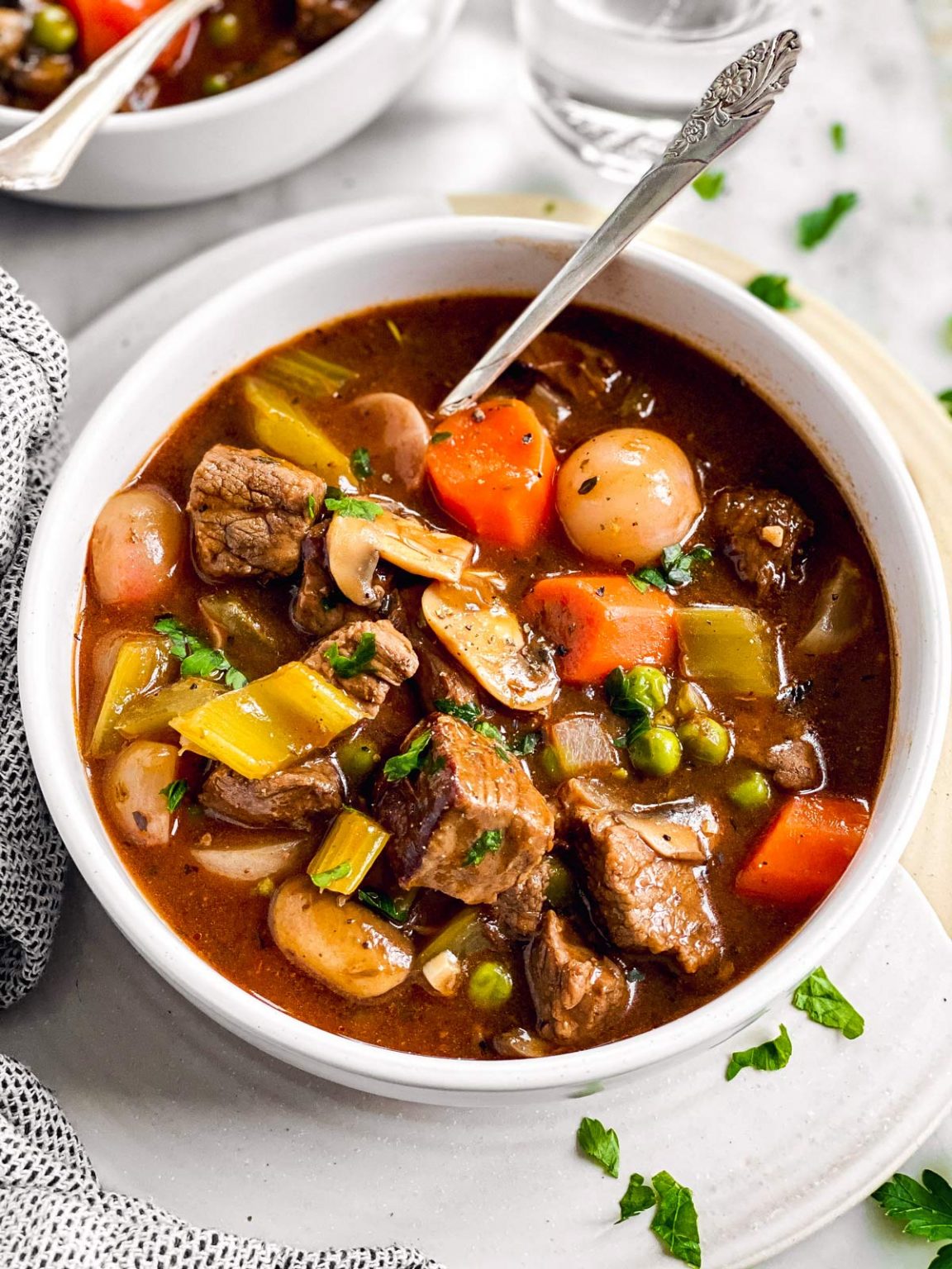 Keto Beef Stew (Slow Cooker or Oven) Recipe - THM S, Keto, Low Carb